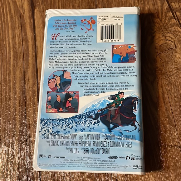 Cameras, Photo & Video | Mulan Vhs Tape | Poshmark